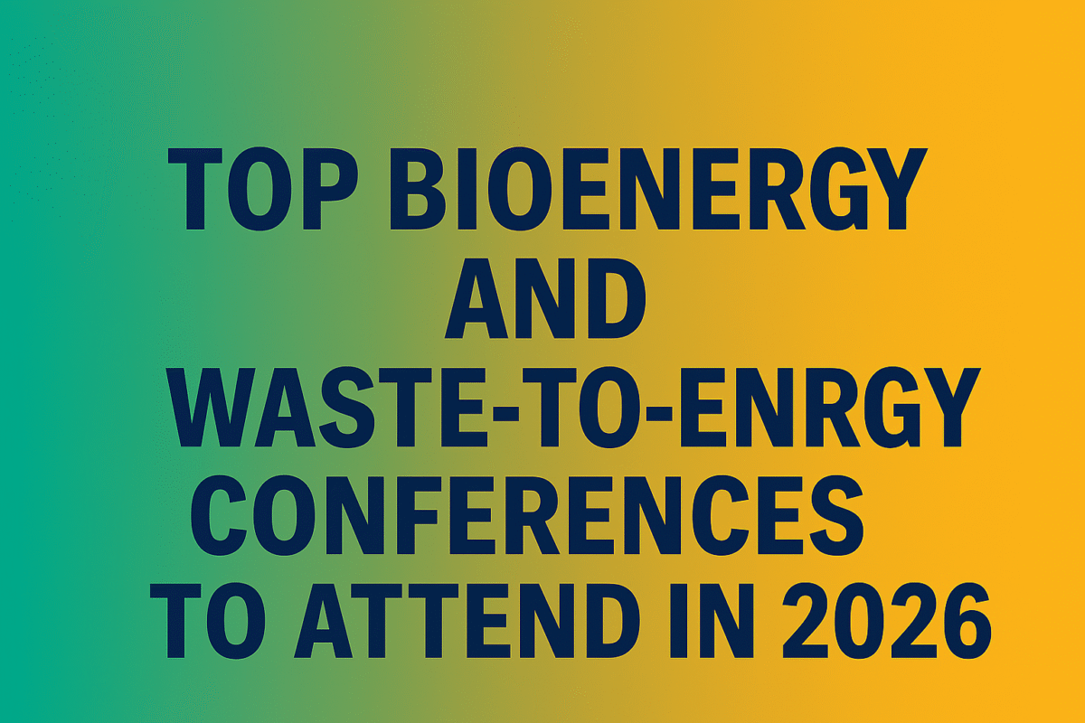 Top Bioenergy and Waste-to-Energy Conferences to Attend in 2026 ...